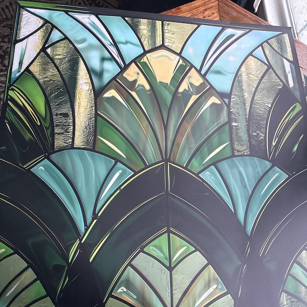 Art Deco Window Film, Privacy Window Film, Window Film, Decorative ...
