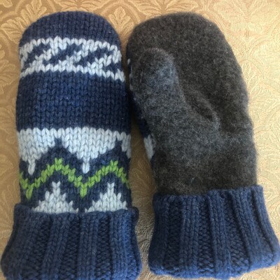 Upcycled Wool Sweater Mitten Pdf Pattern INSTANT DOWNLOAD - Etsy