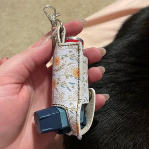 Cottagecore Wildflower Inhaler Case Keychain,inhaler Holder Keychain ...