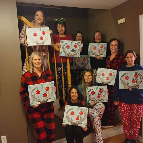 Cherry Blossom Doves Painting for Two Couples DIY Paint Kit With ...