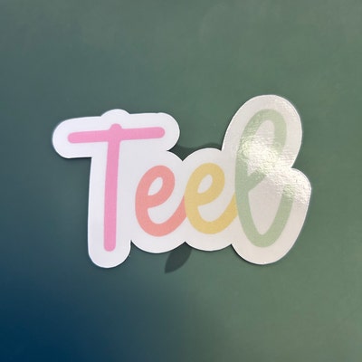 Kate Font Vinyl Name Decal Holographic Decal Name Decal Sticker Tumbler ...