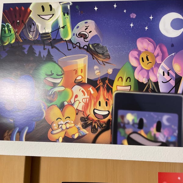 BFDI X Inanimate Insanity coast to Coast Poster Print 11x17 2024 - Etsy