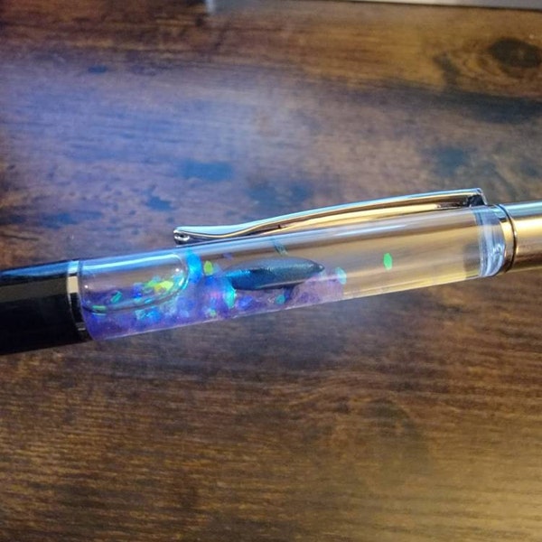 Dolphin Float Pen, Floating Pen, Dolphin Gift, Ocean Gift, Snow Globe ...