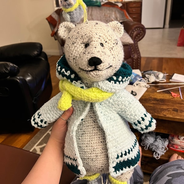 SCHEMA Elia l'orso polare e Gin il pettirosso pattern amigurumi all ...