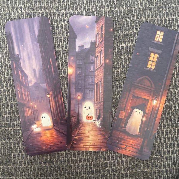 Bookmark - Edinburgh Ghosts | Handmade Bookmarks With Tassel ...