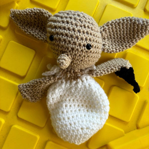 The House Elf Snuggler, Amigurumi Pattern, Potter Pals Crochet Pattern ...
