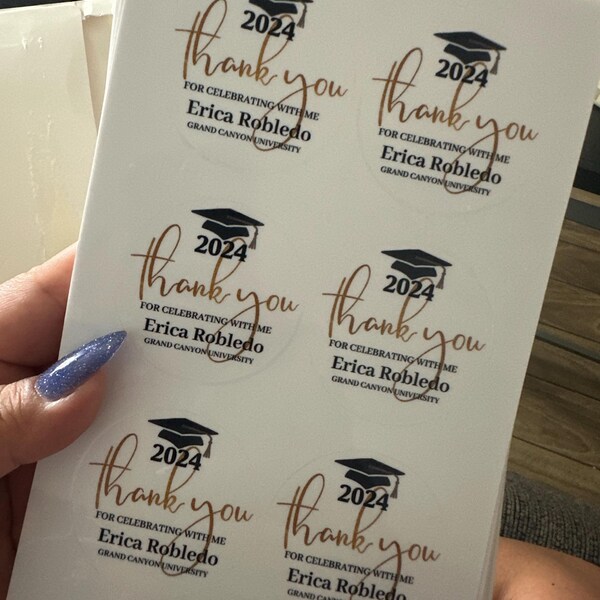 Clear Graduation Stickers/graduation Decorations 2025/custom Graduation ...