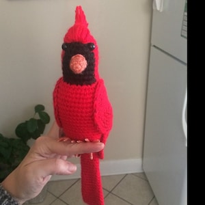 Crochet Cardinal Red Bird PATTERN Tutorial PDF Christmas Tree - Etsy ...