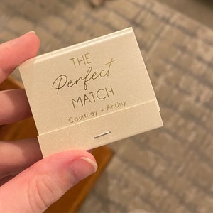 The Perfect Match Matchbooks Wedding Matchbook Wedding | Etsy
