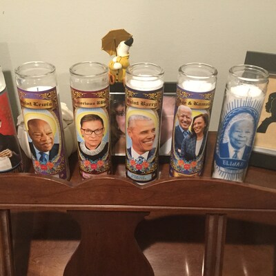 RBG Candle Warren Mueller Abrams Obama Pelosi Notorious RBG AOC Biden ...