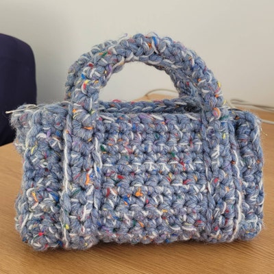 Crochet Trendy Bag Pattern English Sherpa Chenille Fashion Make Your ...