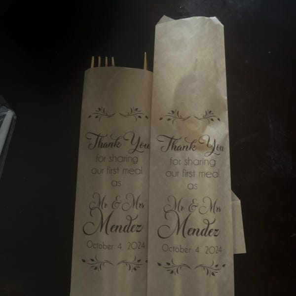 Thank You for Sharing Our First Meal Together Wedding Silverware ...
