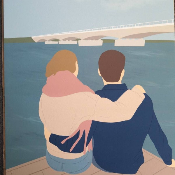 DETAILED Personalized Illustration From Your Photo, Unique Gift, Custom ...