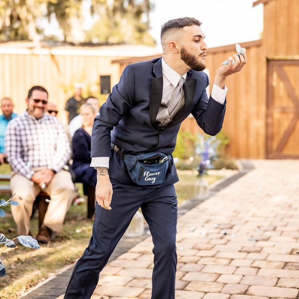 Flower Dude Personalized Fanny Packs /flower Man Waist Bag/the Flower ...