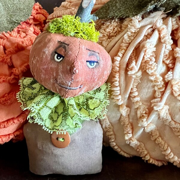 Folk Art Halloween Cloth Witch Doll, Ornie, Bowl Filler - Etsy