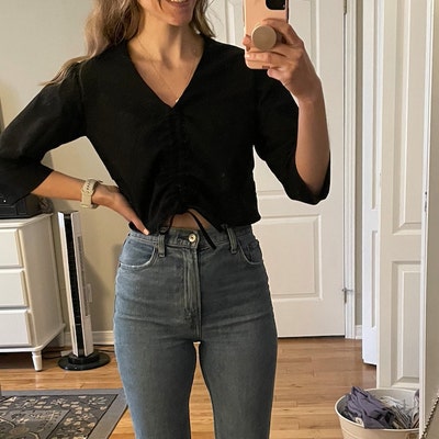 Drawstring Ruched Top Sewing Pattern PDF, Women's Blouse Sewing Pattern ...