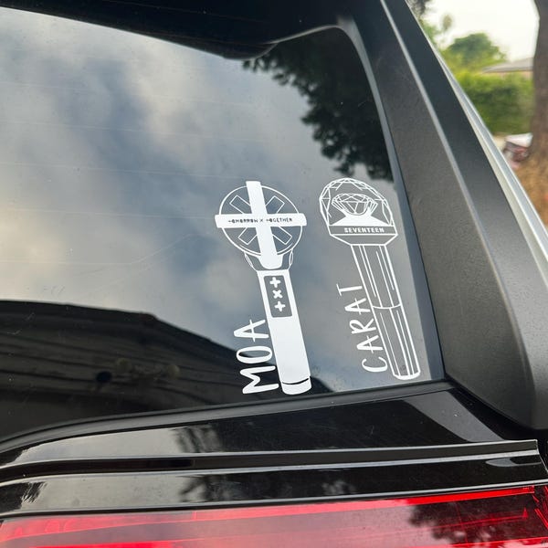 Kpop Car Decal, Vinyl Sticker, Light Stick, Sticker for Cars - Boy ...