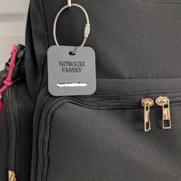Backpack Tags Personalized, Luggage Tag, Bag Tags, Name Tags for ...