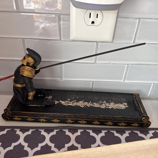 Hand Painted Gargoyle Tower Backflow Incense Burner: Gothic Decor - Etsy