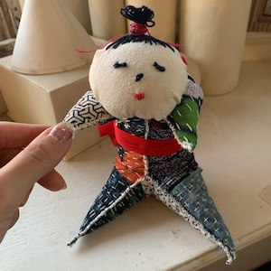 Vintage Fabrics Japanese Loop/knot Bag Kit/ Boro, Sashiko, Reversible ...