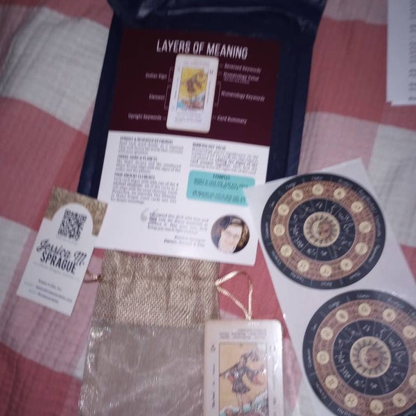 POCKET TAROT Deck for Beginners, Learn Tarot, With Keywords on the ...