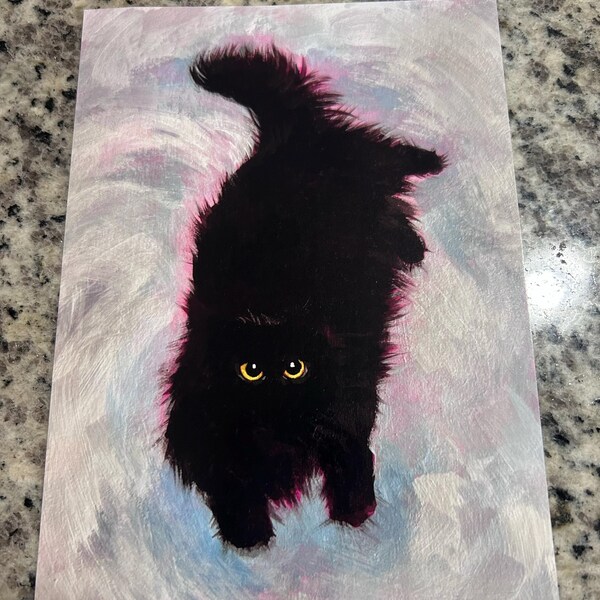 Meme Cat 8x8" Print, Funny, Scary Story, Rebecca Salinas Art, Friendly ...