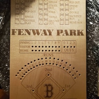 Custom Baseball Dice Board Game: Christmas Gift, Personalized, Wood ...