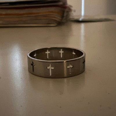 Silver Chain Ring Men's Silver Chain Ring, Men's Stainless Steel Ring ...