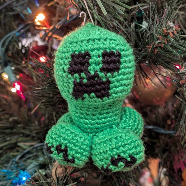 Crochet Pattern (PDF File): Minecraft Baby Creeper and TNT Plushies ...