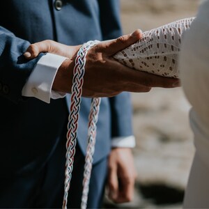 CUSTOM set of 3 wedding cords choose your colours and charms | Etsy
