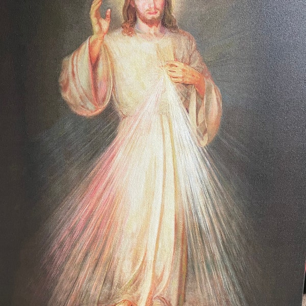 Divine Mercy Image, Adolf Hyla Original Jesus I Trust in You Canvas or ...