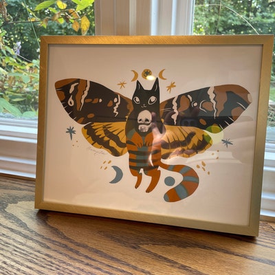 The Moth Cats 8x10 Fine Matte Paper Prints - Etsy