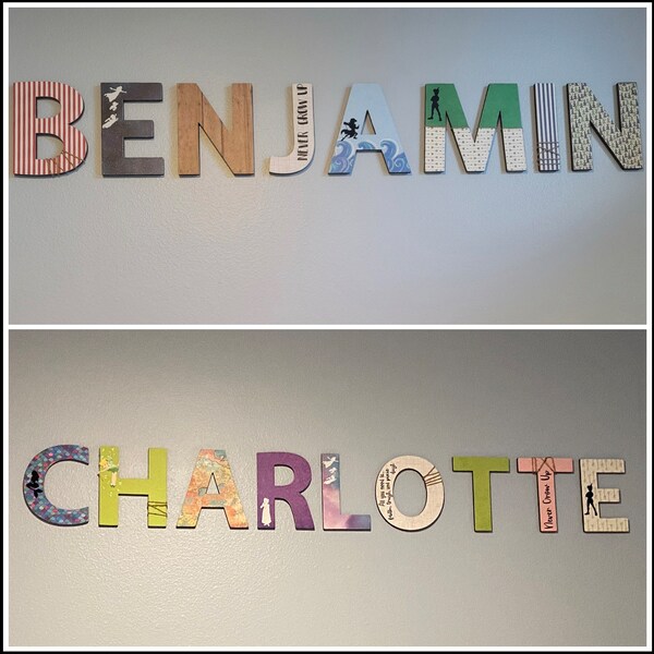 Peter Pan Theme Nursery Letters - Etsy