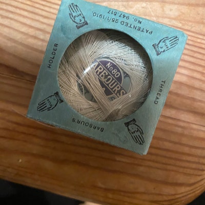 Antique Barbour & Son's Irish Linen Thread Wonderful Graphic Box With ...