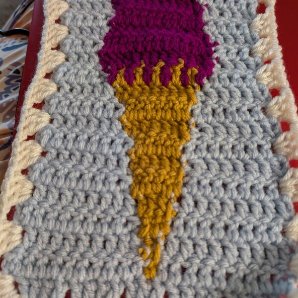 Seashell Granny Square, Crochet Blanket Motif, Summer Cushion Crochet ...