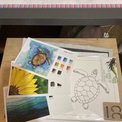 Learn to Paint Watercolor Kit Beginner Practice Set for Paint Nights ...