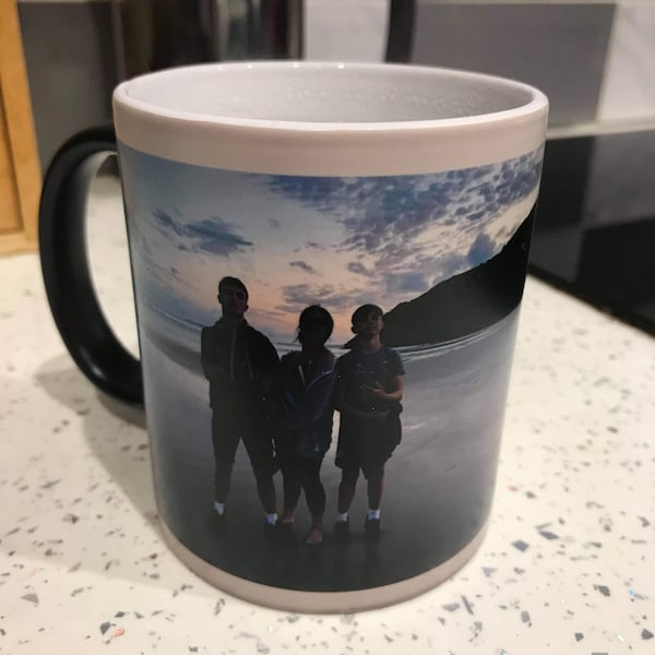 Personalised Magic Mug, Heat Colour Changing Cup, Personalised Gift Mug ...