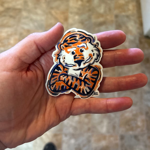 Auburn University Aubie Mini Vinyl Sticker by Justin Patten (storm ...