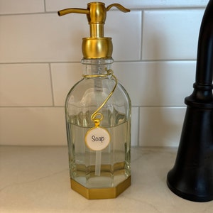 Hand Soap Dish Soap Tags Gold Tags Kitchen Soap Dispenser Tags Labels ...