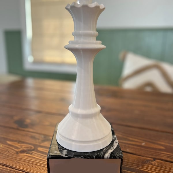 Decorative XL Chess Piece. 3D Printed King & Queen Chess Pieces - Etsy