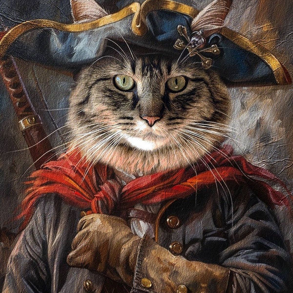 Royal Cat Portrait Renaissance Pet Painting Custom Regal Cat Portraits ...