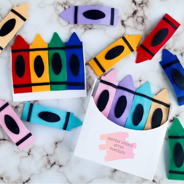 Crayon Box Snap Clip SVG, Back to School Snapclip Template, Crayon Bow ...