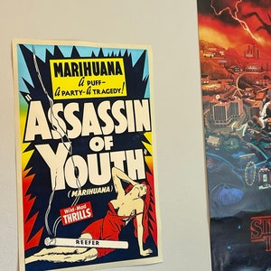 Marijuana 1930s Smoking Reefer Madness Vintage Style Movie - Etsy