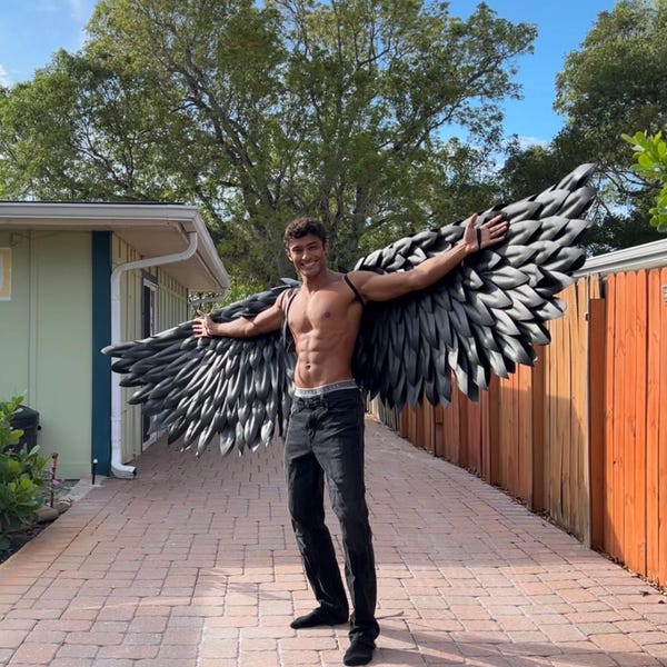 Wings for Photo Booth Angel Wings for Backdrop, White Wings, Selfie ...