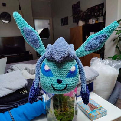 Glaceon Crochet Pattern. Pokemon Plushie Amigurumi PDF Pattern - Etsy