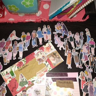 100pcs, Girl Stickers, Cute Sticker Bag, Sweet Girl, Sticker Flakes ...