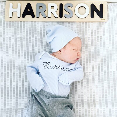 Personalized Baby Boy Outfit, Monogrammed Baby Boy Clothing ...