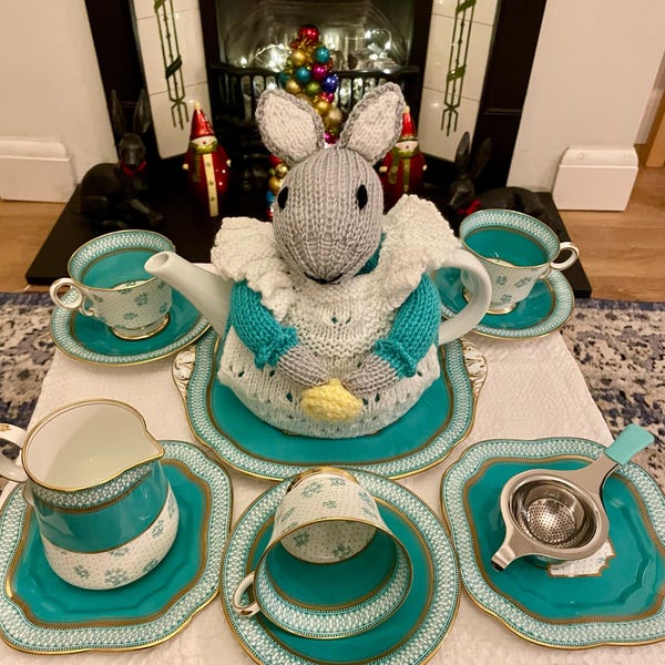 Hand Knitted Alice in Wonderland Tea Cosy - Etsy