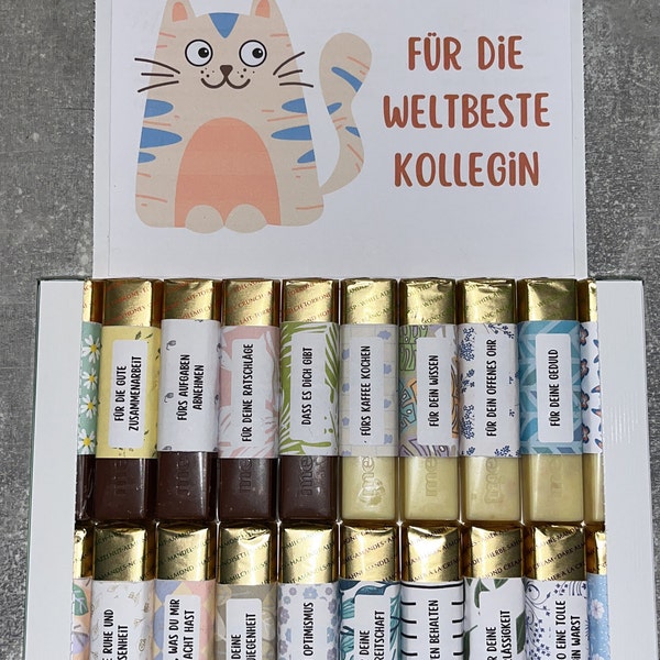 Download Merci Banderolen für die BESTE KOLLEGIN passend für Schokolade ...