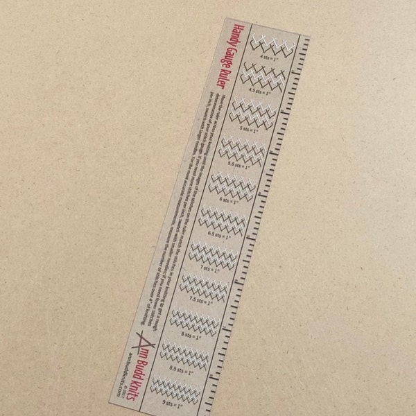 Ann Budd Knits "stitch Gauge Ruler" - Etsy